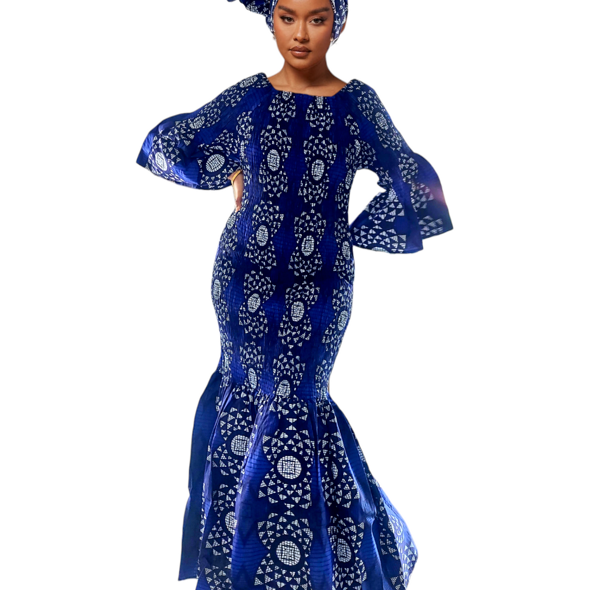Smock Mermaid Dress 9008 – India Batik
