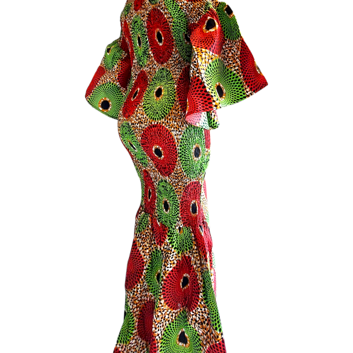Smock Mermaid Dress 1112J – India Batik