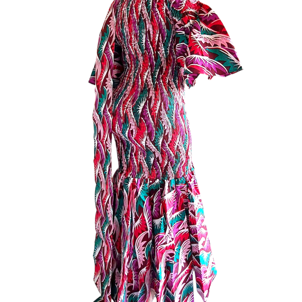 Smock Mermaid Dress - Pink Multi – India Batik