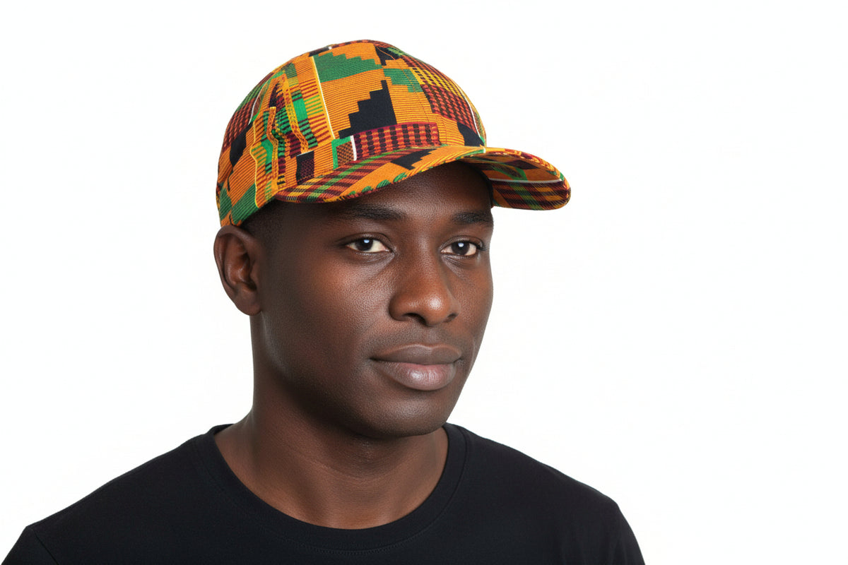 African Kente Print Baseball Cap/ Unisex – India Batik